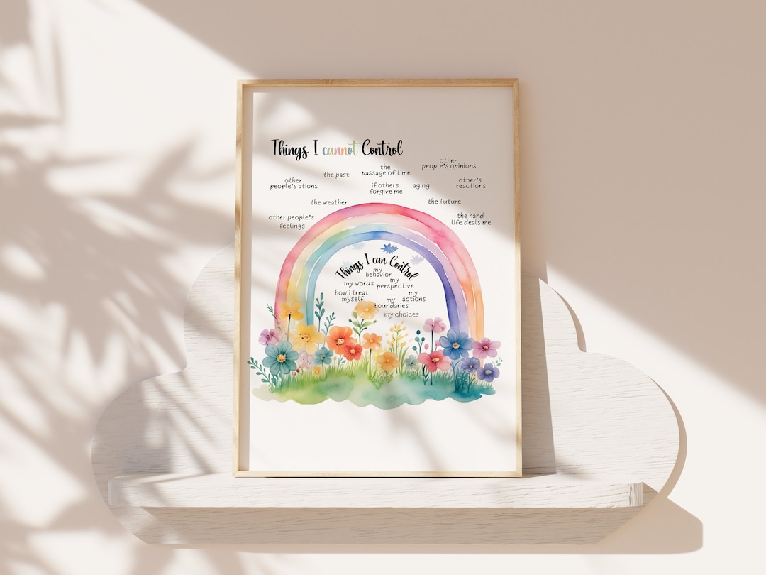 Circle of Control Poster Print Things I Can Control Things I Can't ...