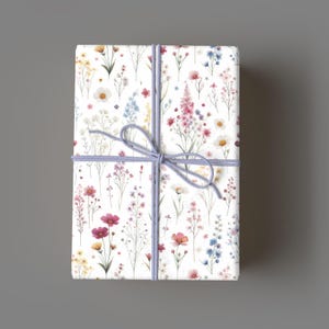 Floral Print Wrapping Papers Botanical Print Gift Wrap Sheets Birthday ...