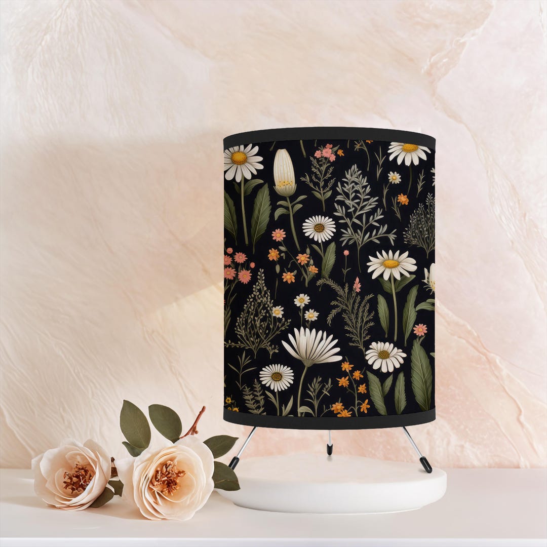 Dark Cottagecore Table Lamp Gift for Goth Table Lamp Gift Halloween ...