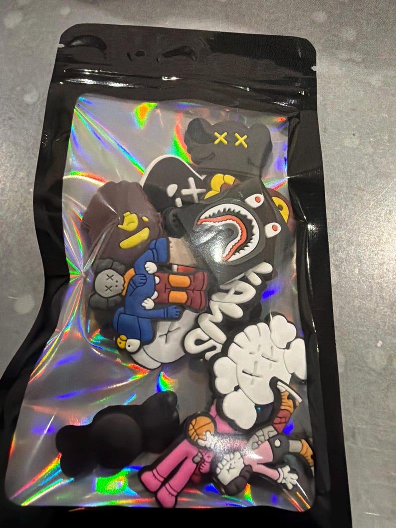 14 Pack KAWS Hype Shoe Croc Charm PVC - Etsy