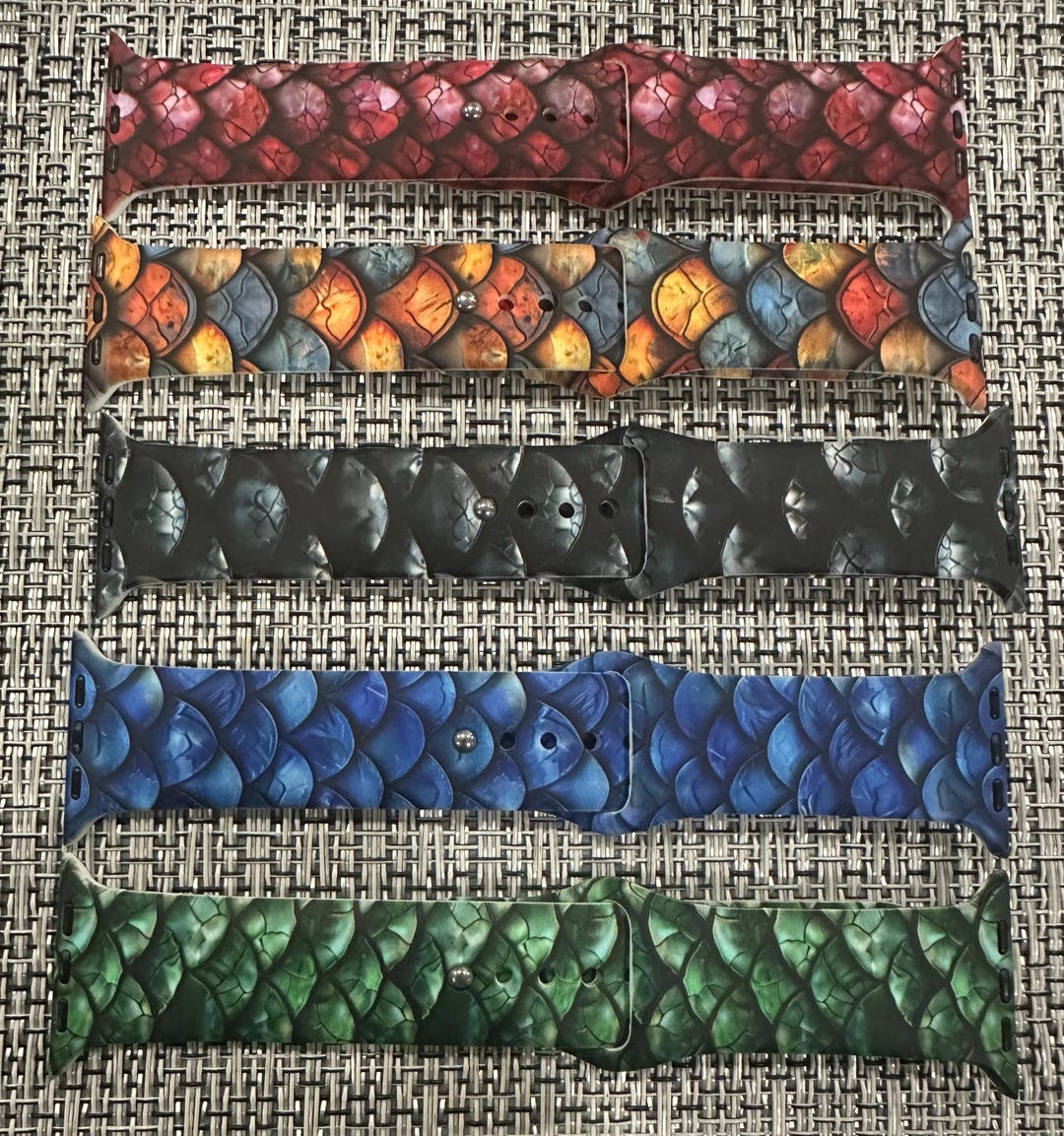 Dragon Scale Apple Watch Bands Silicone - Rival 13 Brand - D&D MTG ...