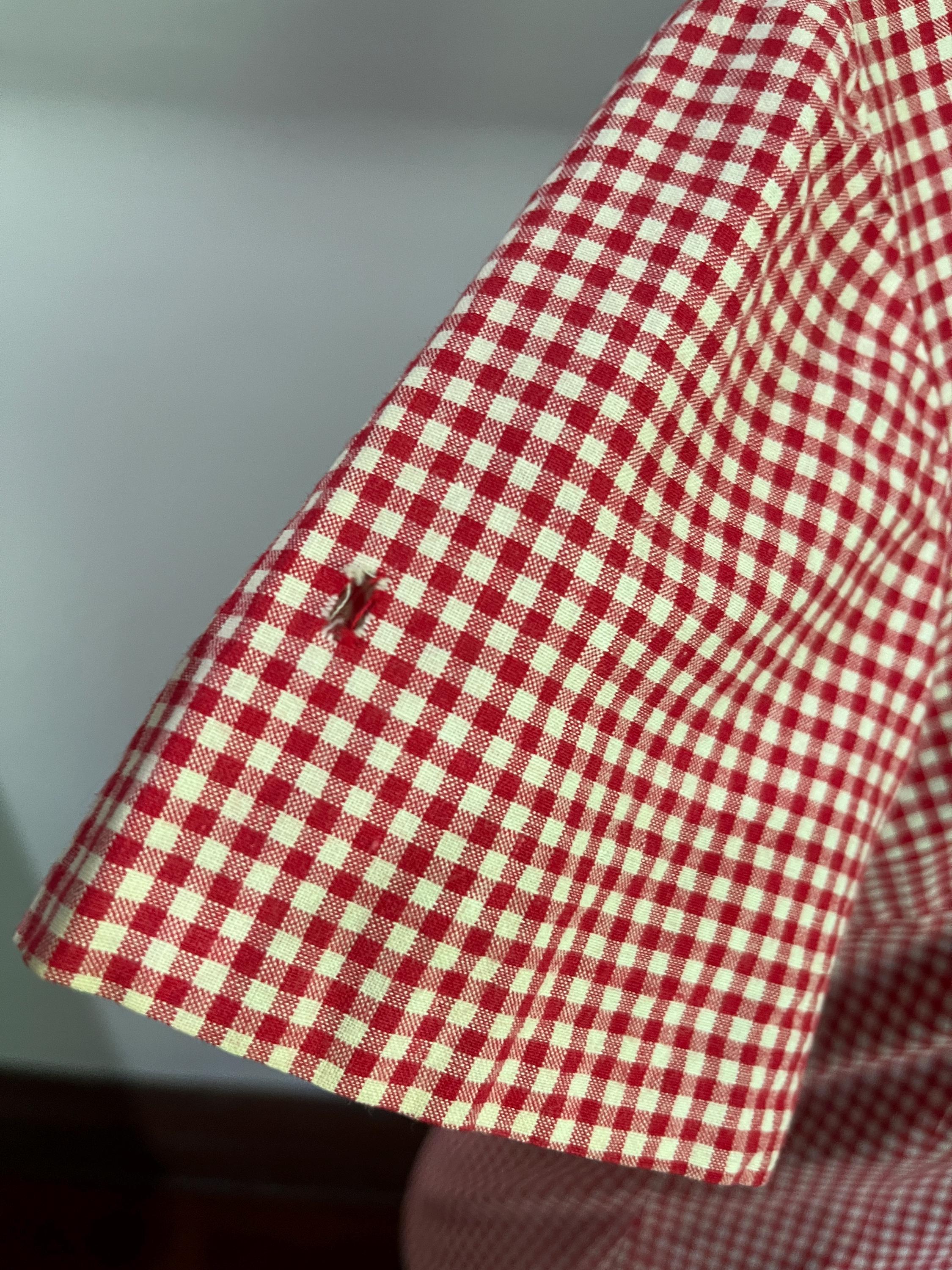 Italian Red Gingham Skirt and Top Set - Etsy