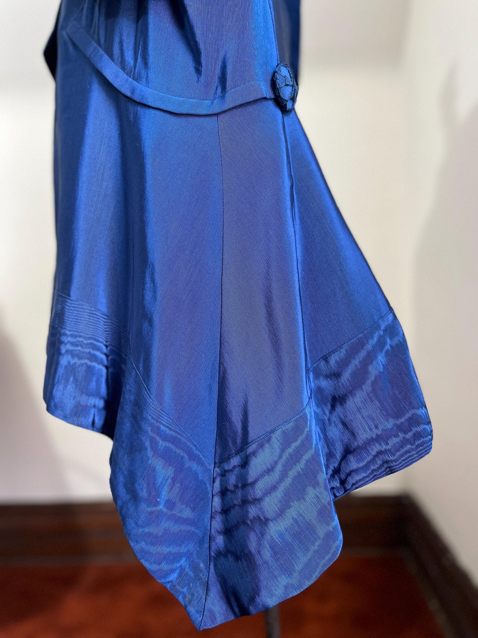 1916 Royal Blue Faille & Moire Jacket and Skirt - Etsy