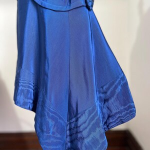 1916 Royal Blue Faille & Moire Jacket and Skirt - Etsy