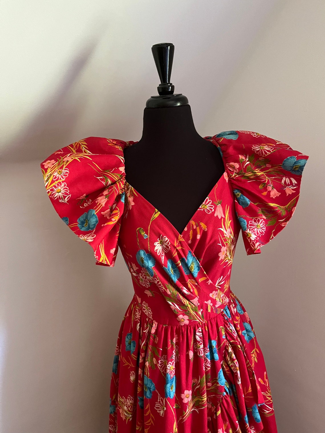 Red Carmen Miranda Dress 1950s - Etsy