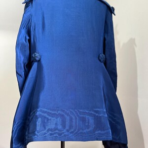 1916 Royal Blue Faille & Moire Jacket and Skirt - Etsy