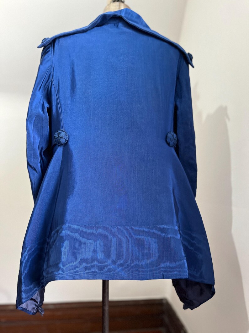 1916 Royal Blue Faille & Moire Jacket and Skirt - Etsy
