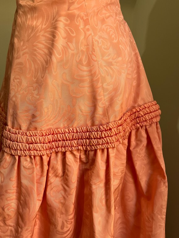 1940s Pink Moiré Evening Gown With Sweetheart Neckline - Gem