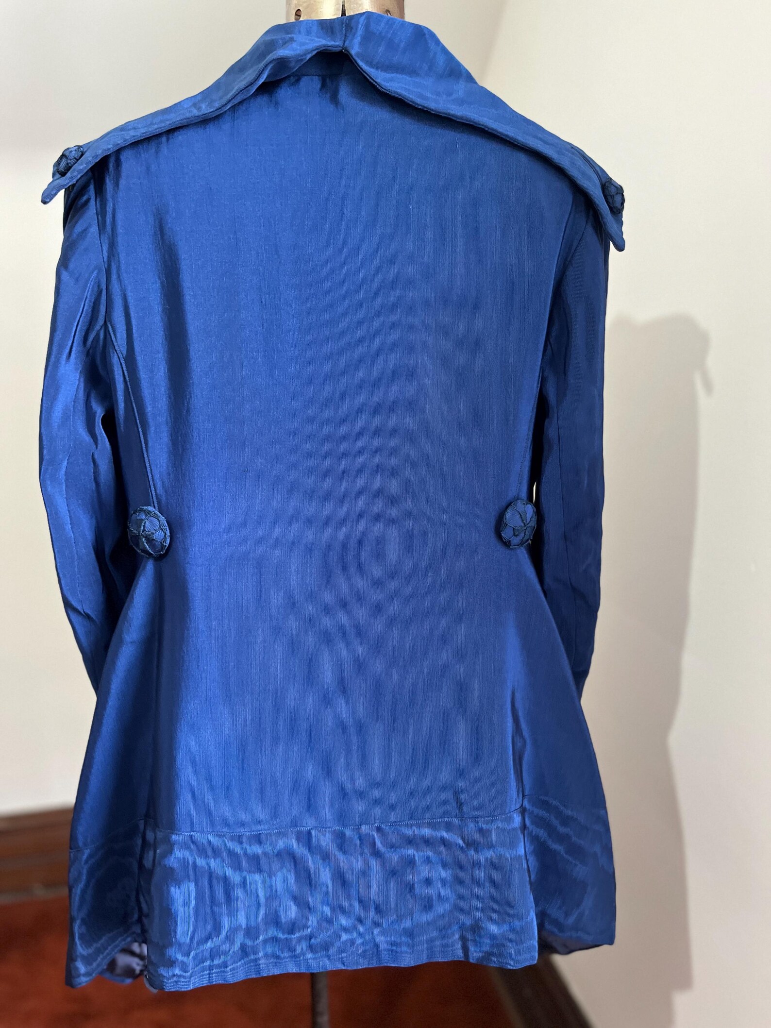 1916 Royal Blue Faille & Moire Jacket and Skirt - Etsy