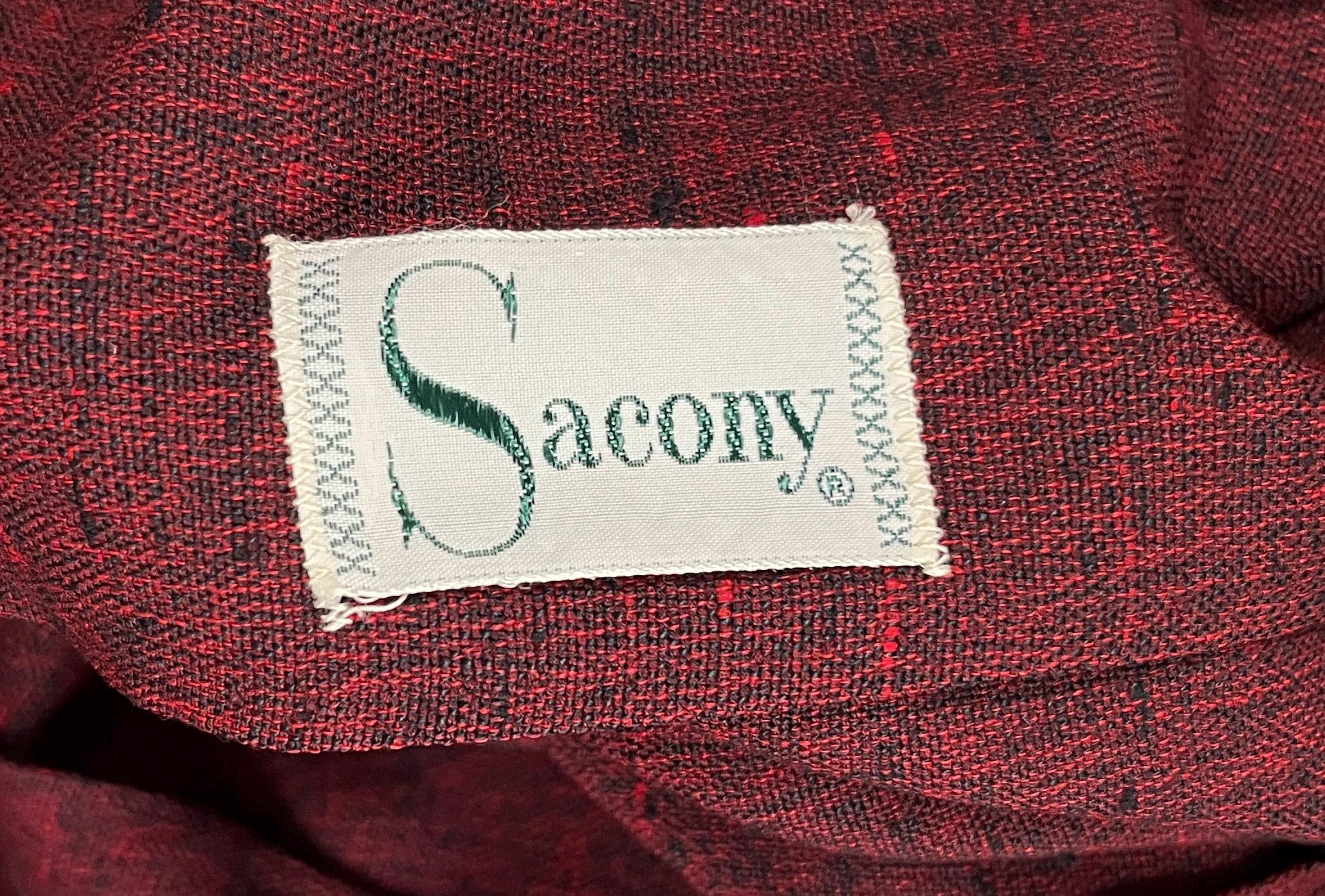 Late 1940s Red and Black Atomic Fleck Suit - Etsy