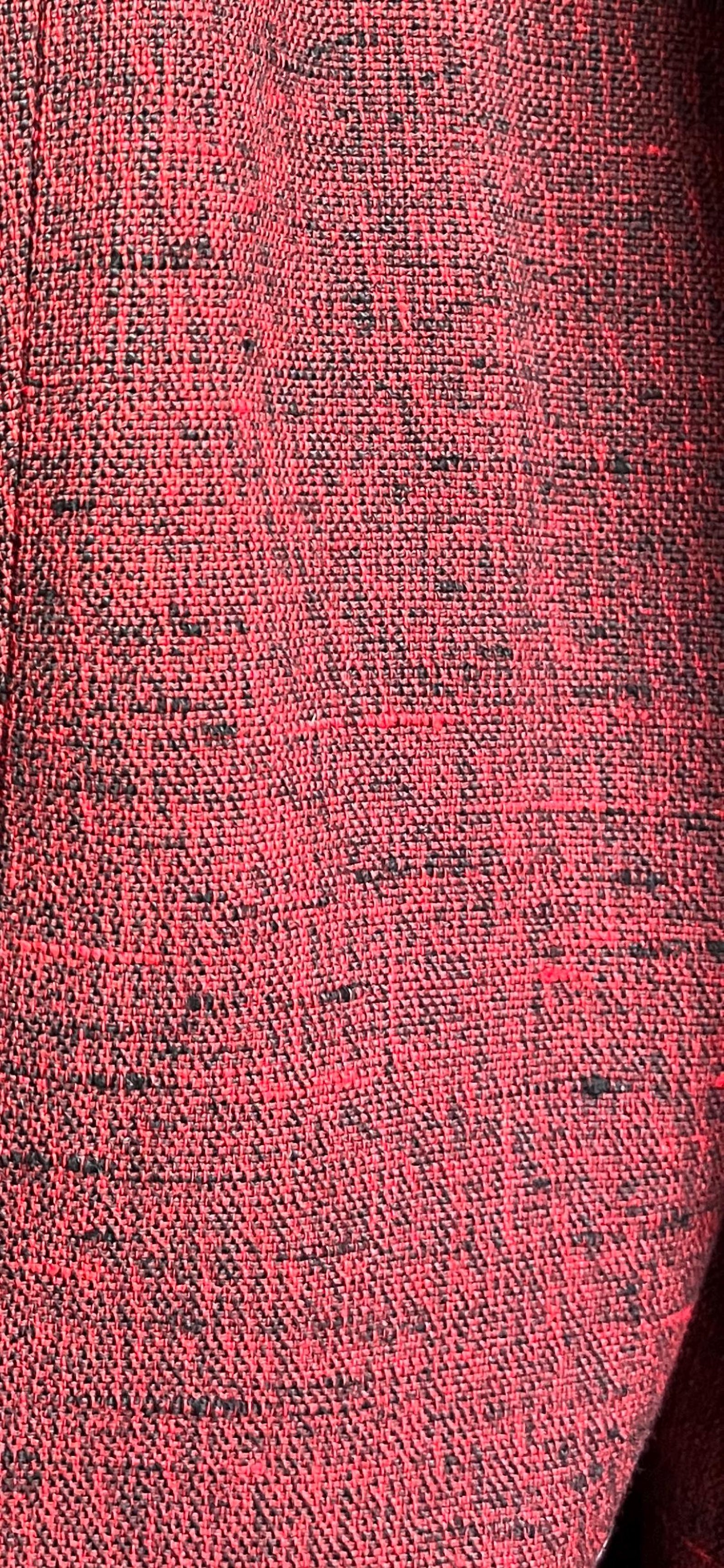 Late 1940s Red and Black Atomic Fleck Suit - Etsy