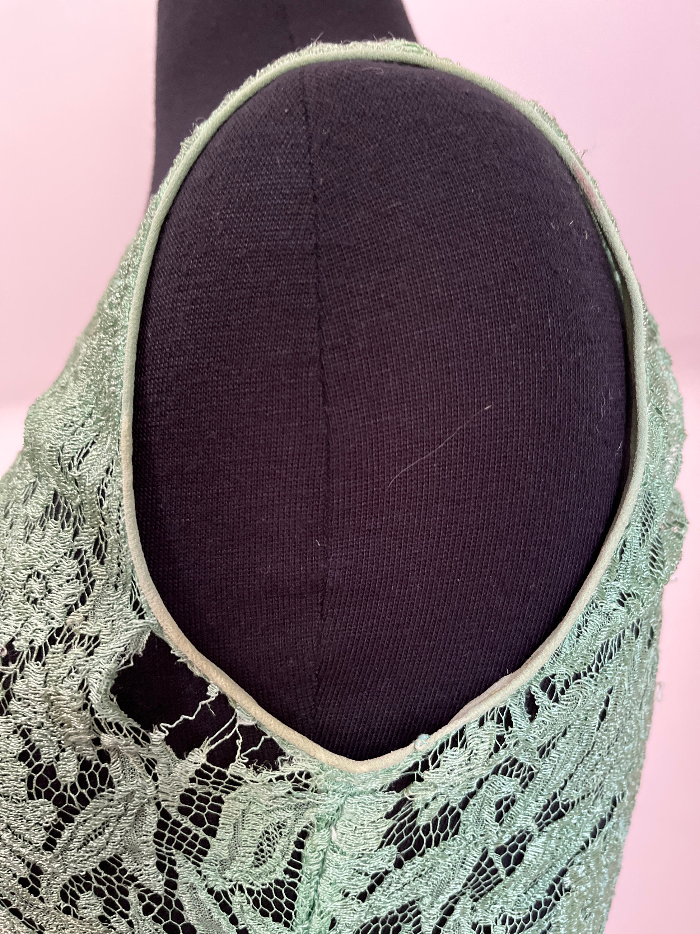 Sublime Sea Foam Green Late 1920s Lace Gown - Etsy
