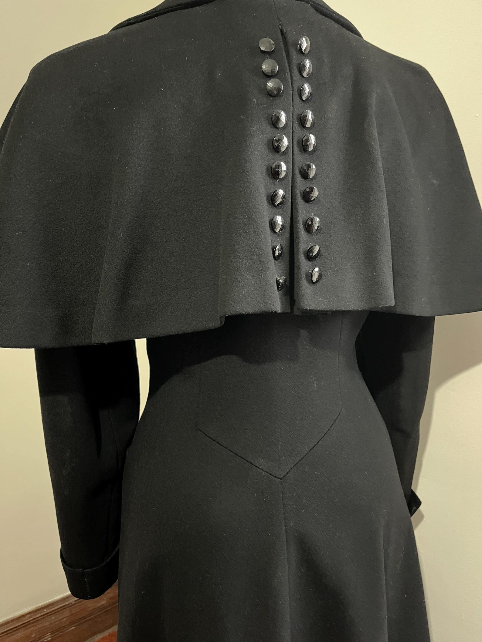 1940s Black Wool Inverness Ulster Coat - Etsy