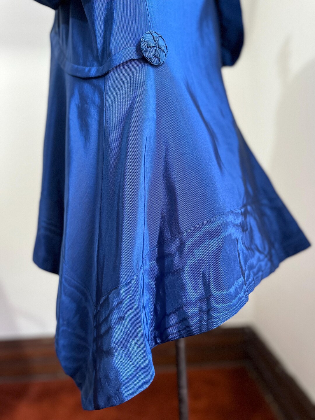 1916 Royal Blue Faille & Moire Jacket and Skirt - Etsy