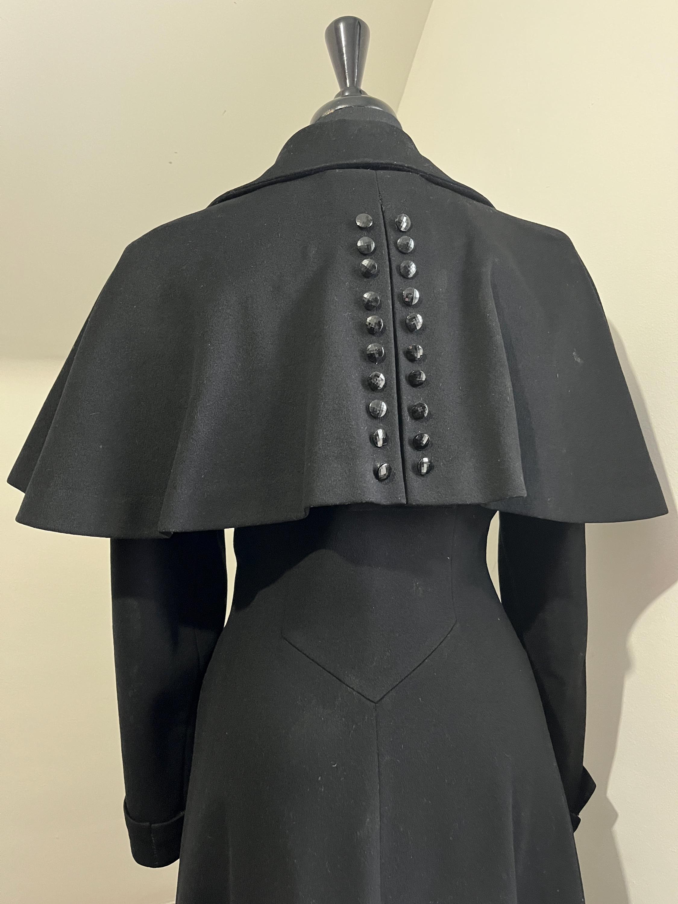 1940s Black Wool Inverness Ulster Coat - Etsy