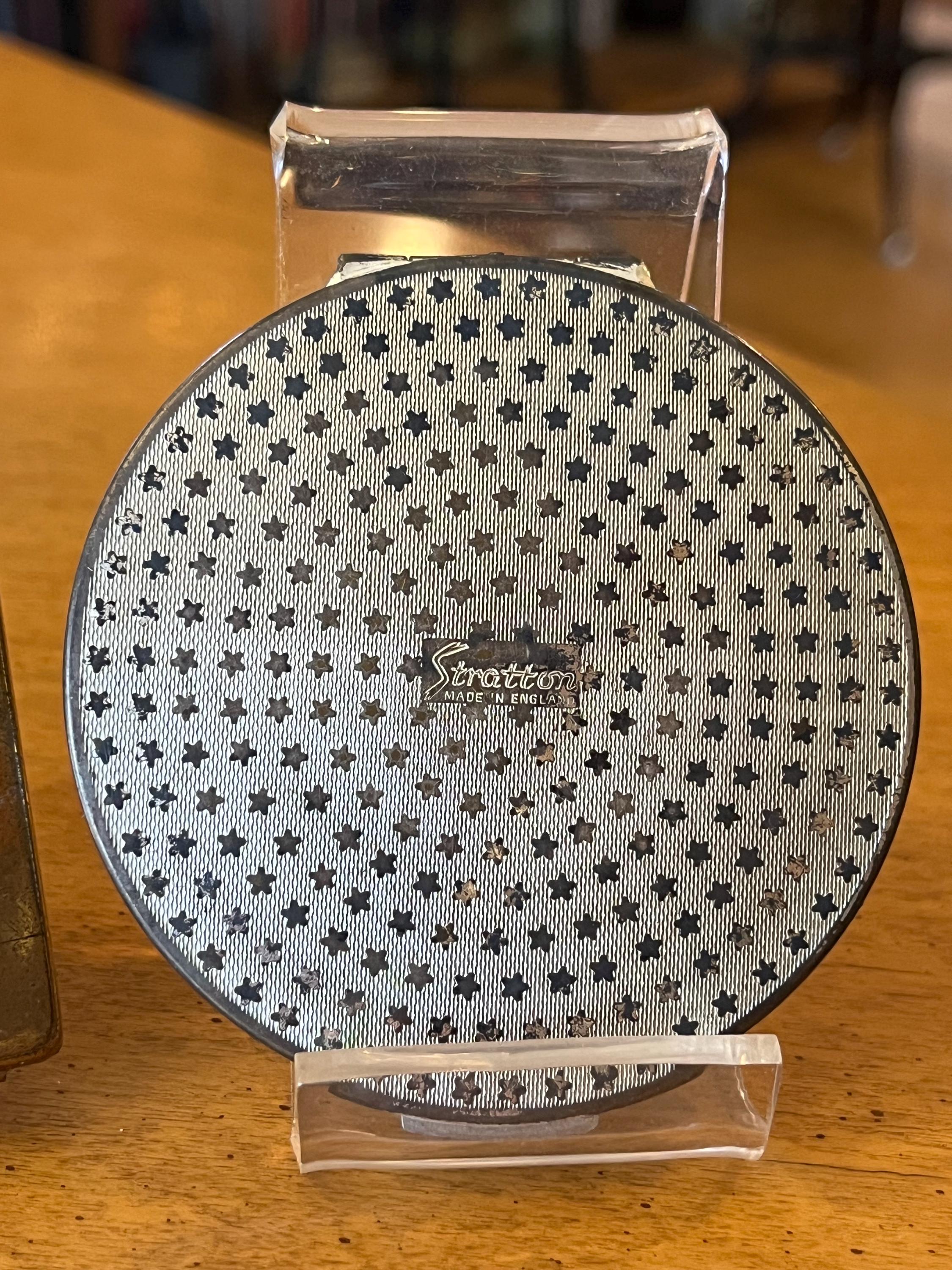 Set 2 Vintage Compacts Stratton Stars Round Compact and Yardley Blue ...