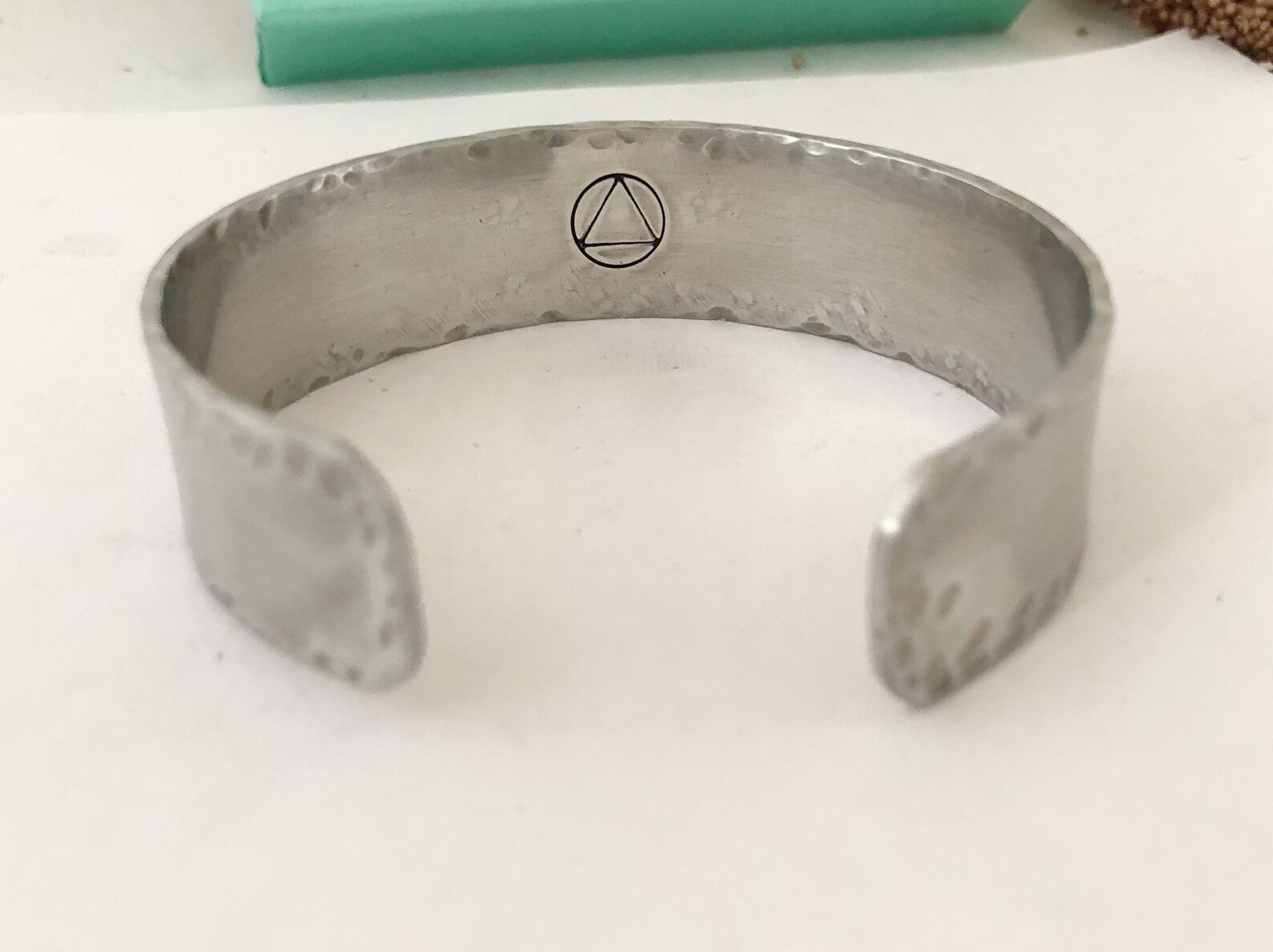 Sobriety Bracelet AA Symbol Bracelet Recovery Bracelet - Etsy