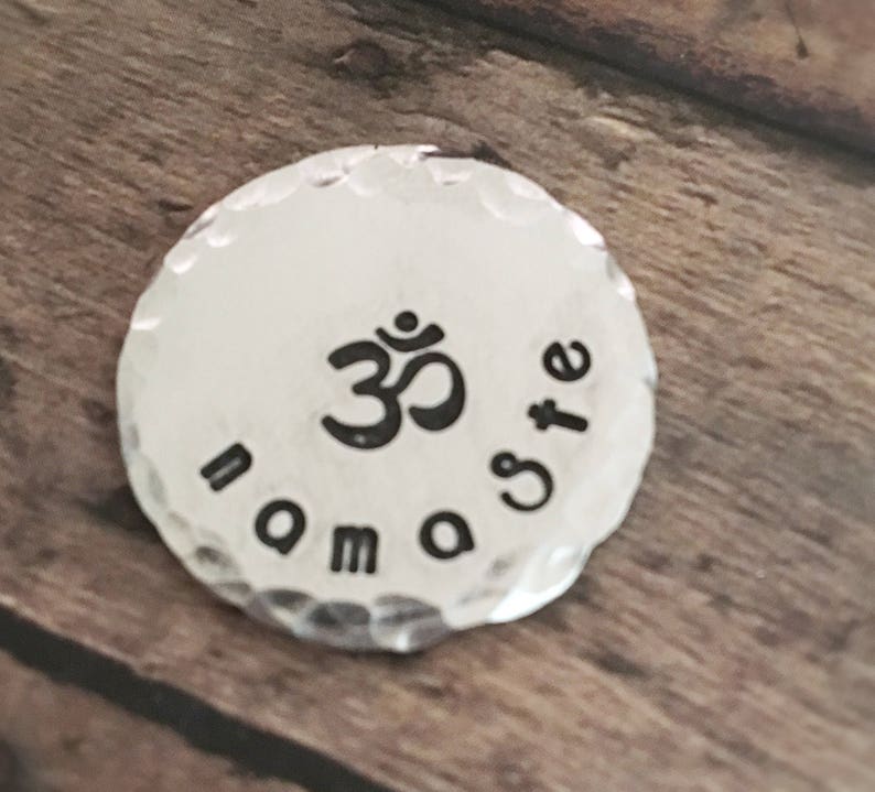 Namaste Pocket Token, Namaste Meditation Coin, Inspirational Coin, Aum ...