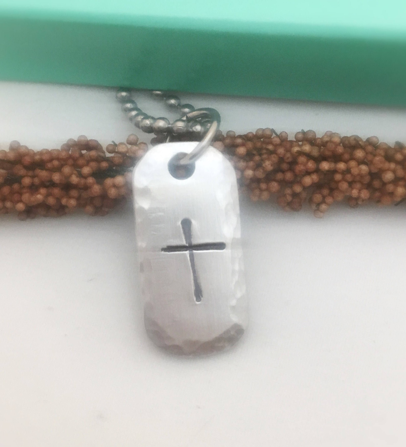 Cross Necklace, Rugged Cross Necklace, Rustic Cross, First Communion ...