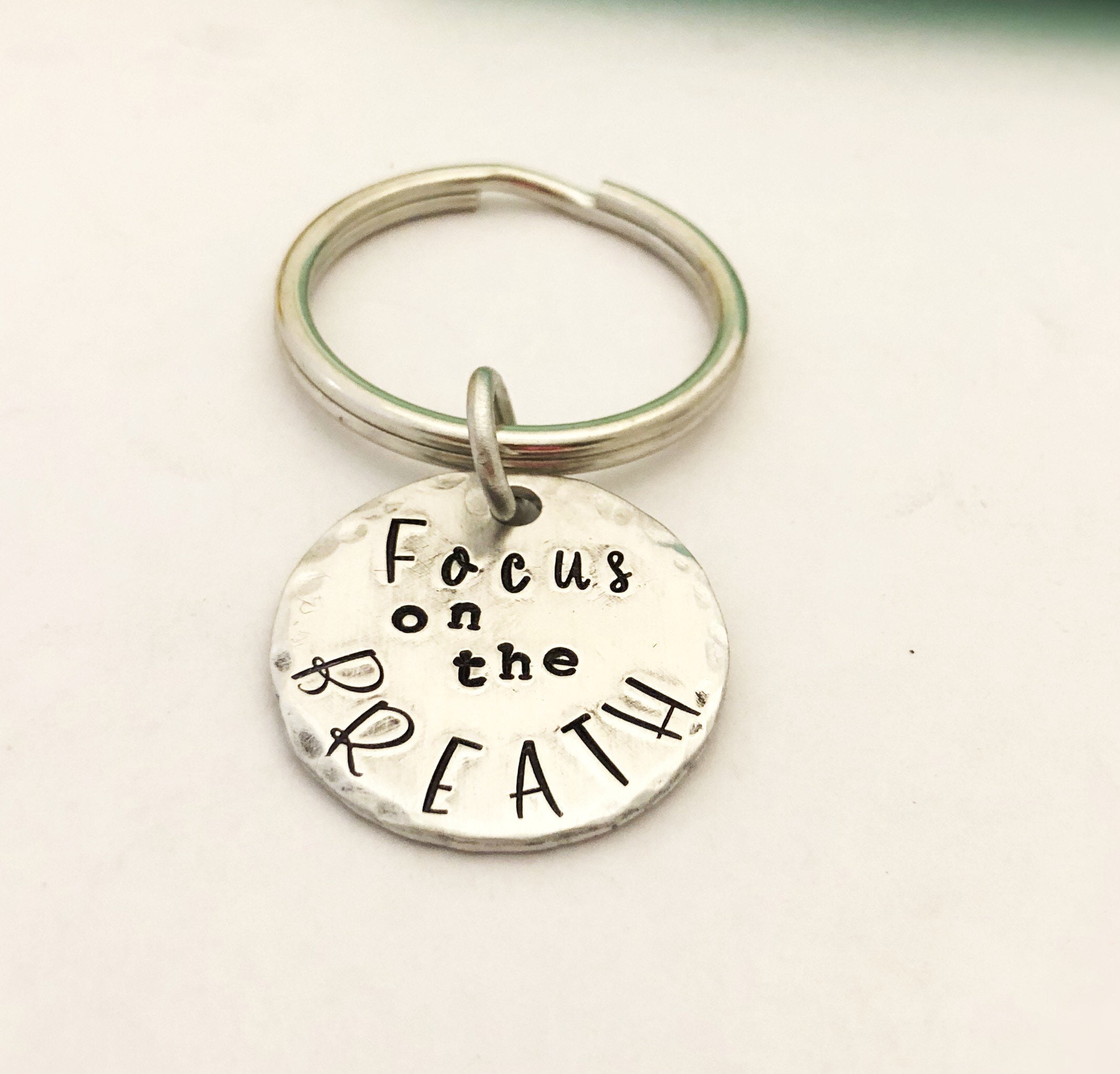Focus on the Breath Key Ring Mindfulness Mental Health | Etsy