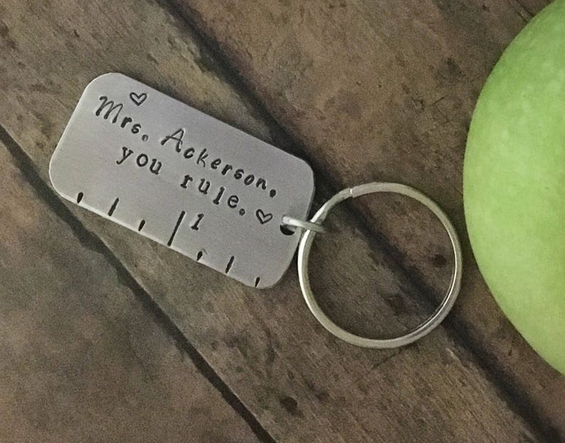 Personalized Teacher Gift, Teacher Key Ring, Teacher Gift, Teachers ...