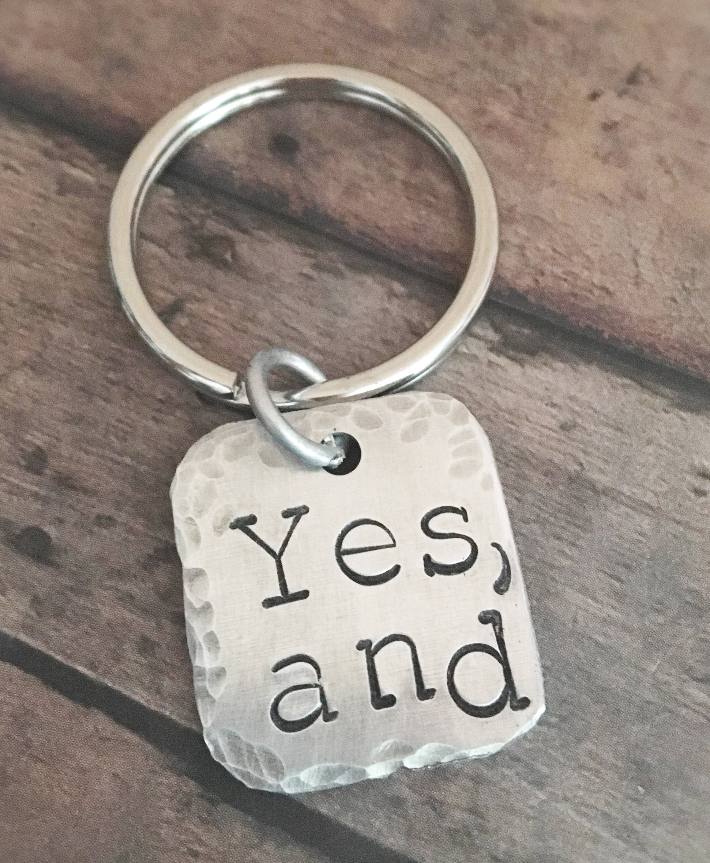 Yes And Gift for Actors Improv Key Ring Improvisation | Etsy