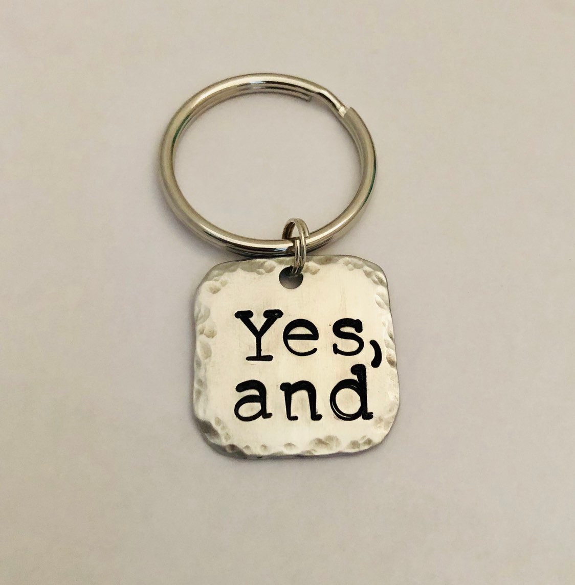 Yes And Gift for Actors Improv Key Ring Improvisation | Etsy