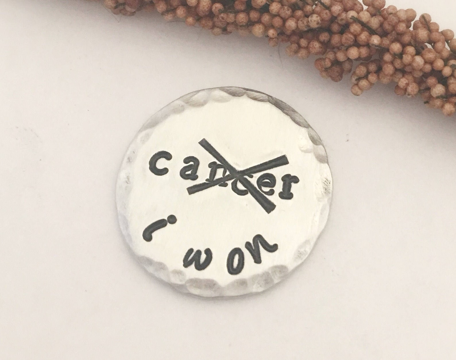 Cancer Milestone Token I Beat Cancer Cancer Survivor Gift | Etsy