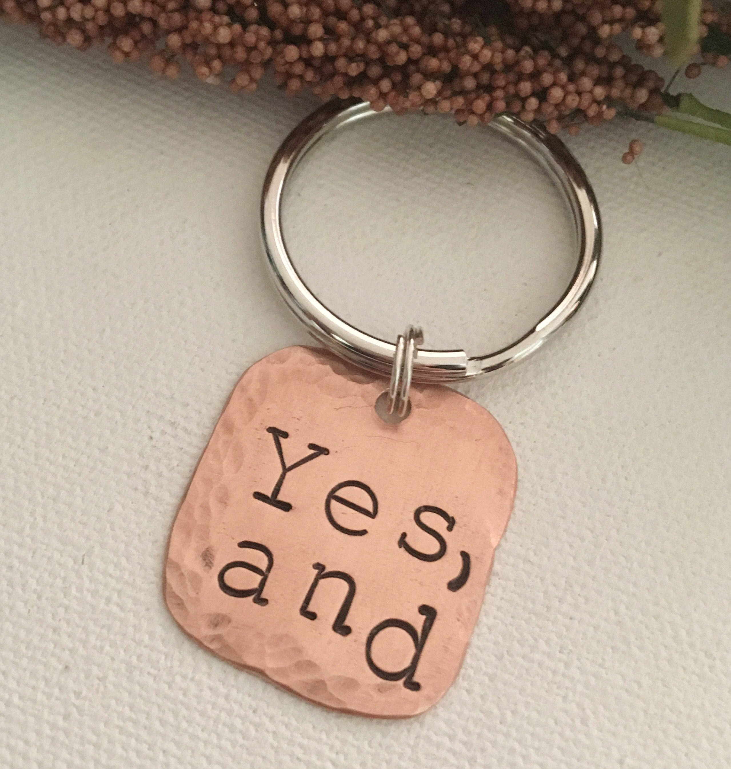 Yes And Gift for Actors Improv Key Ring Improvisation | Etsy