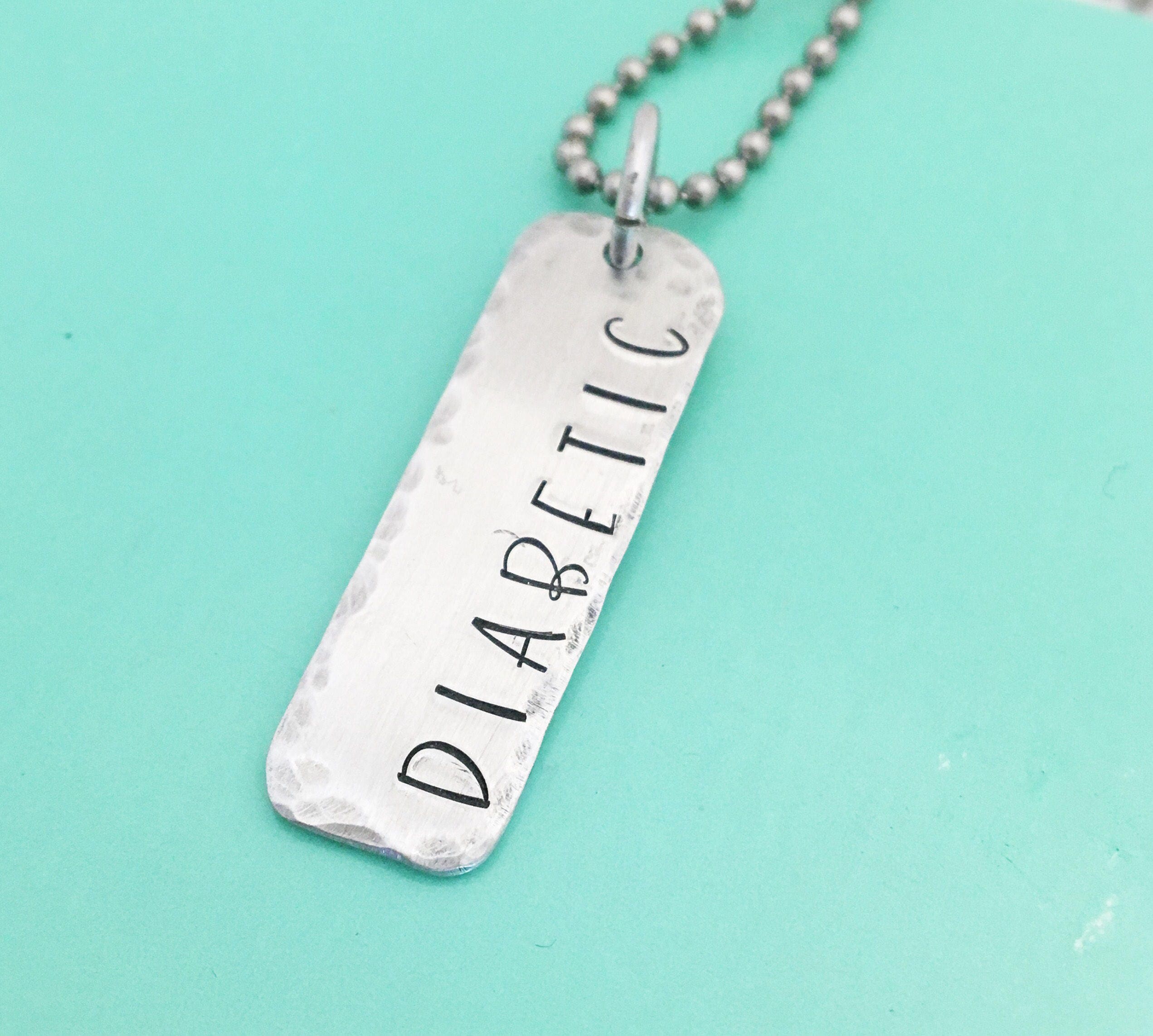 Medical Alert Necklace Diabetic Necklace Diabetes Necklace - Etsy 日本