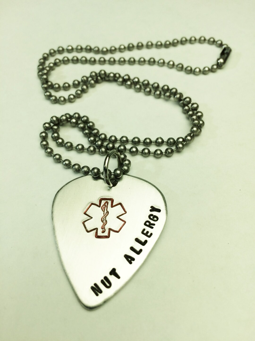 Medical Necklace, Guitar Pick Medical Alert Necklace, Medical Alert ...