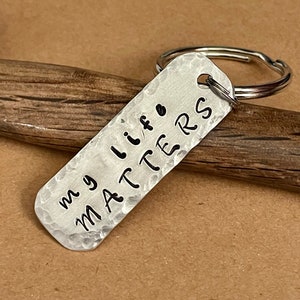 Personalized Key Ring, My Life Matters, Mental Health Awareness, Eating ...