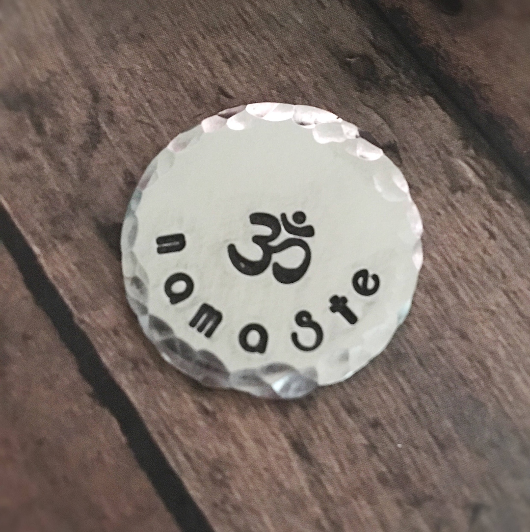 Namaste Pocket Token, Namaste Meditation Coin, Inspirational Coin, Aum ...