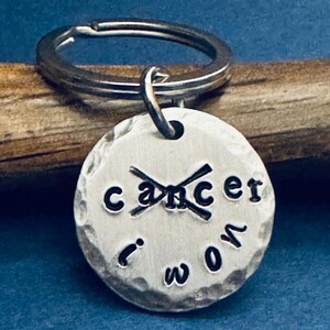 Cancer Milestone Token, I Beat Cancer, Cancer Survivor Gift, Hand ...