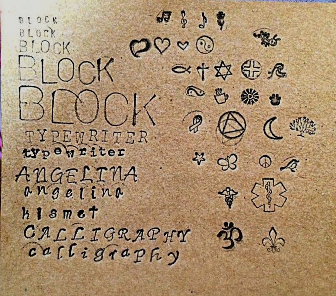 Love Token Heart Token Word of the Year Handstamped Pocket - Etsy