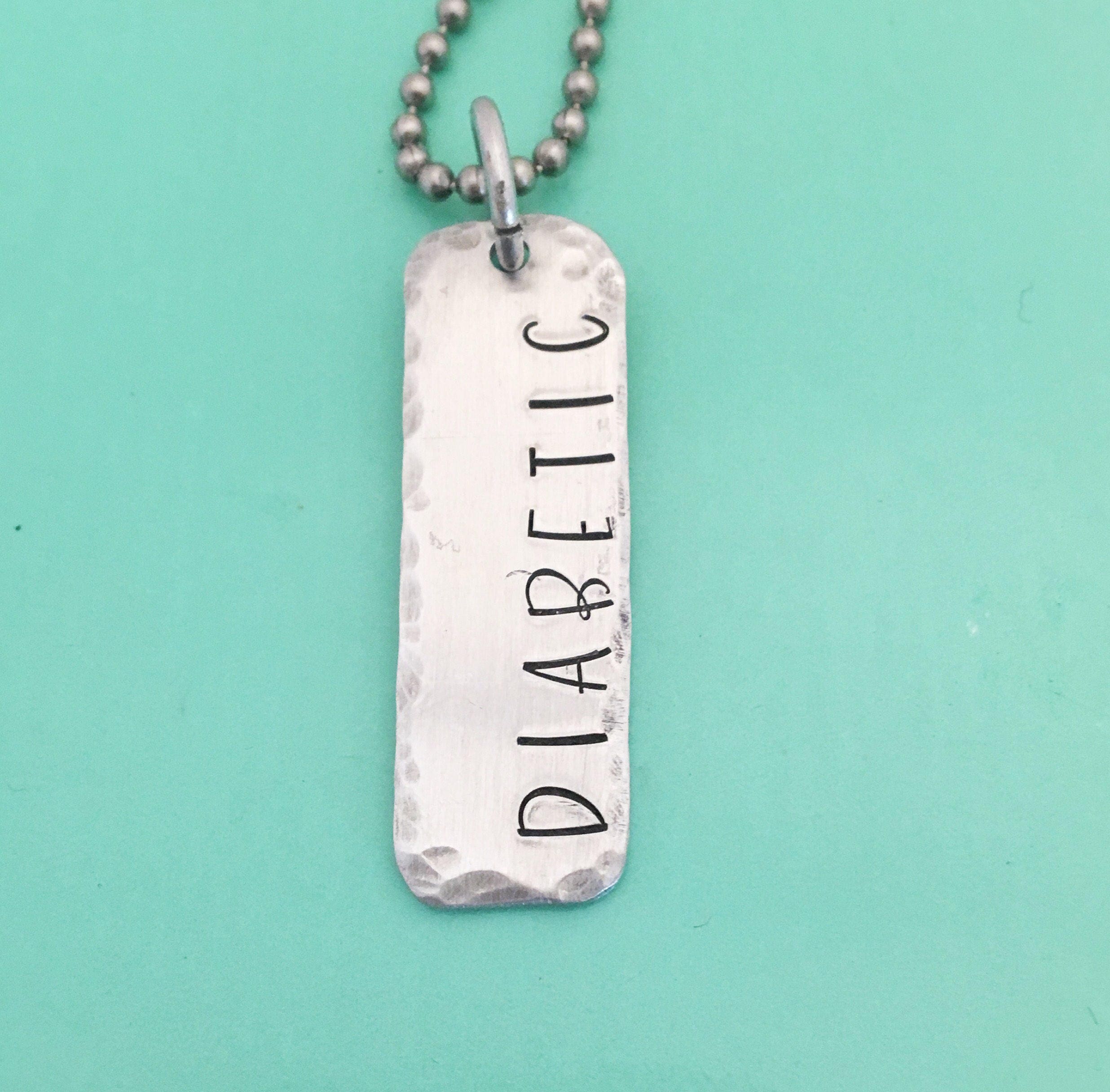 Medical Alert Necklace Diabetic Necklace Diabetes Necklace - Etsy 日本