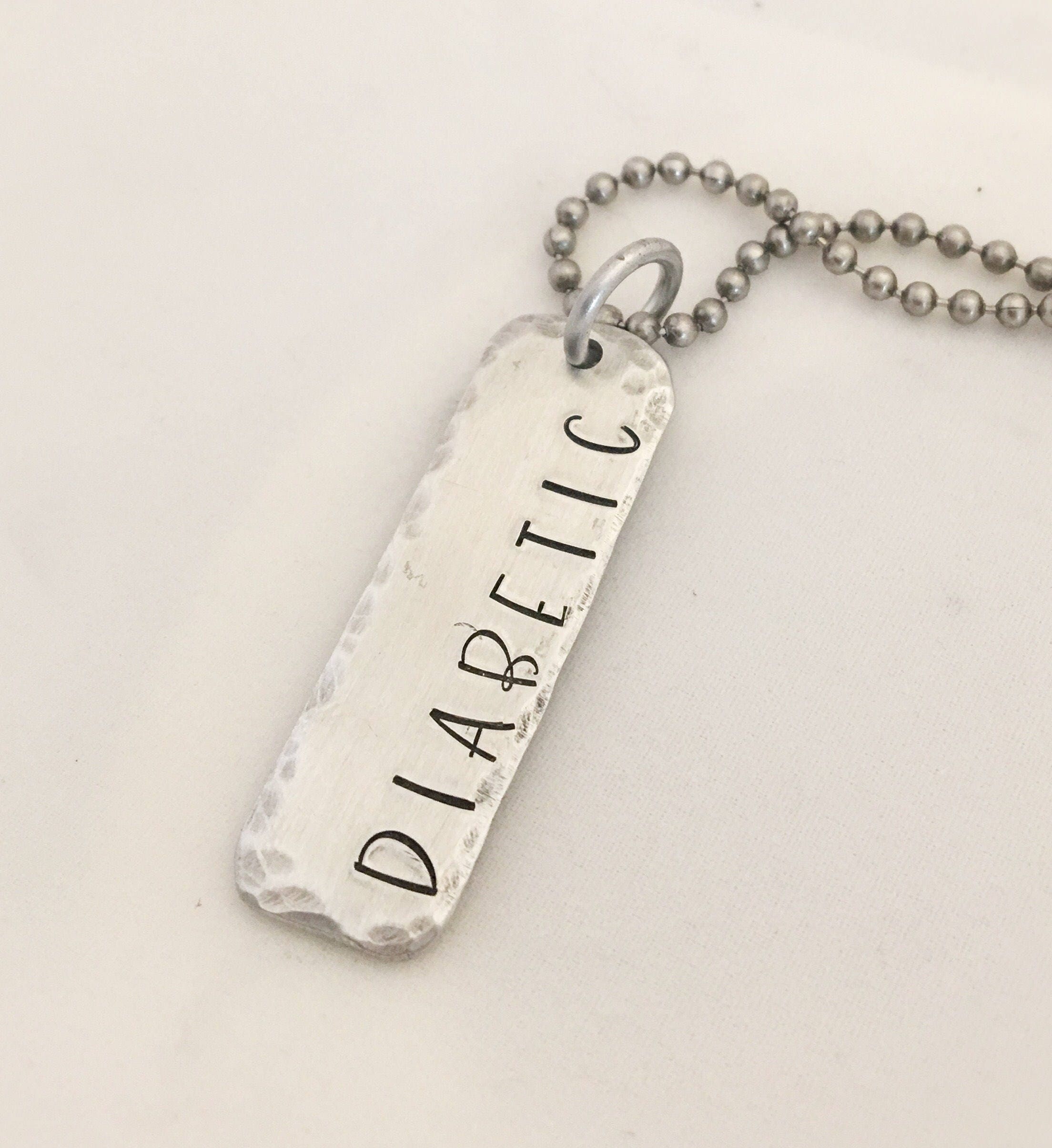 Medical Alert Necklace Diabetic Necklace Diabetes Necklace - Etsy 日本