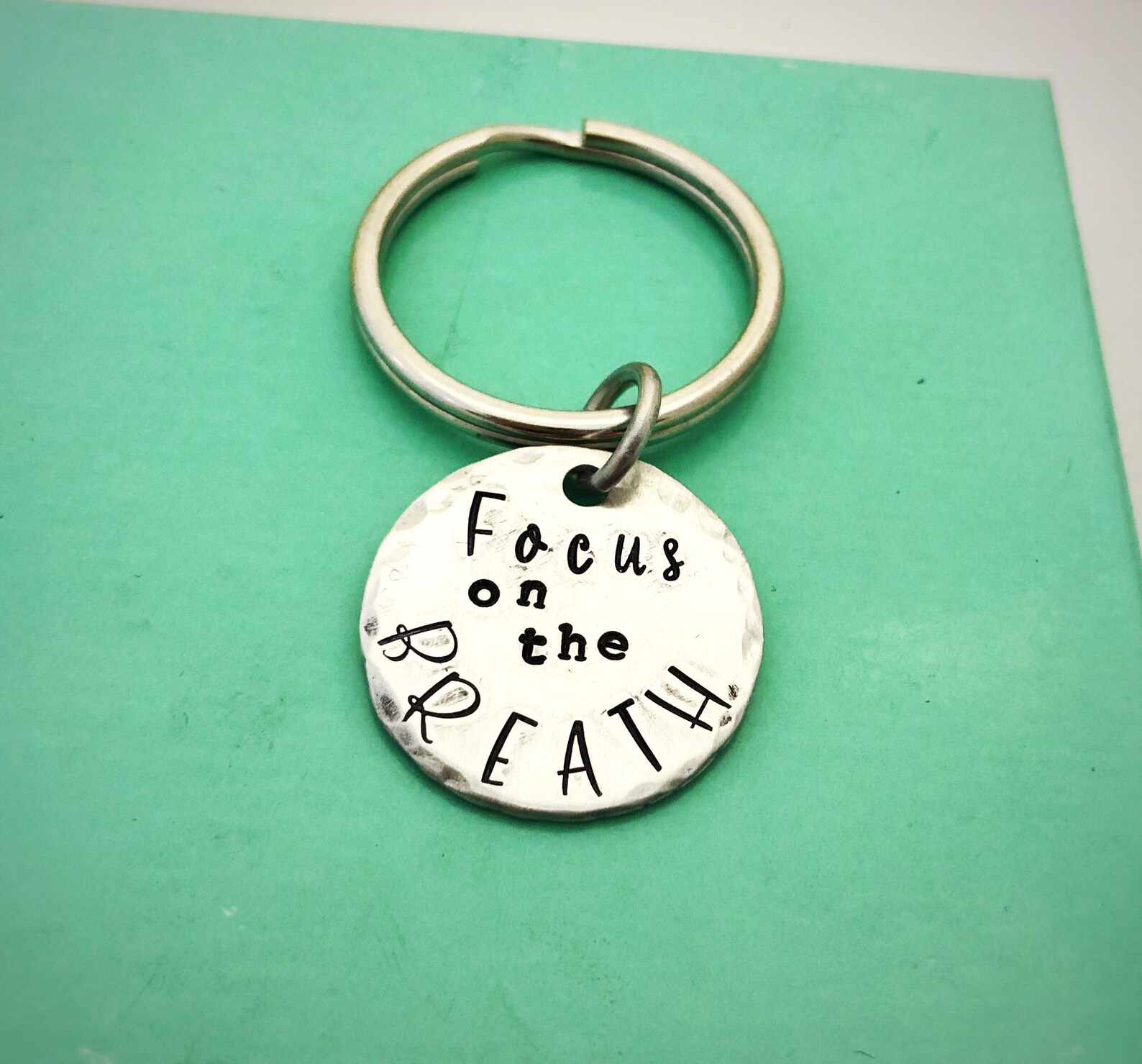 Focus on the Breath Key Ring Mindfulness Mental Health - Etsy