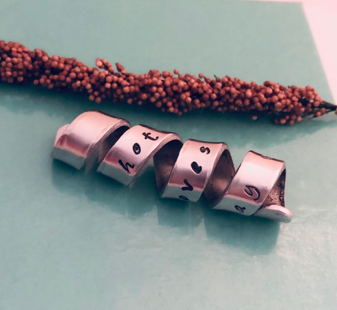 Hidden Message Jewelry Add- On, Handstamped Secret Message Spiral, Add ...