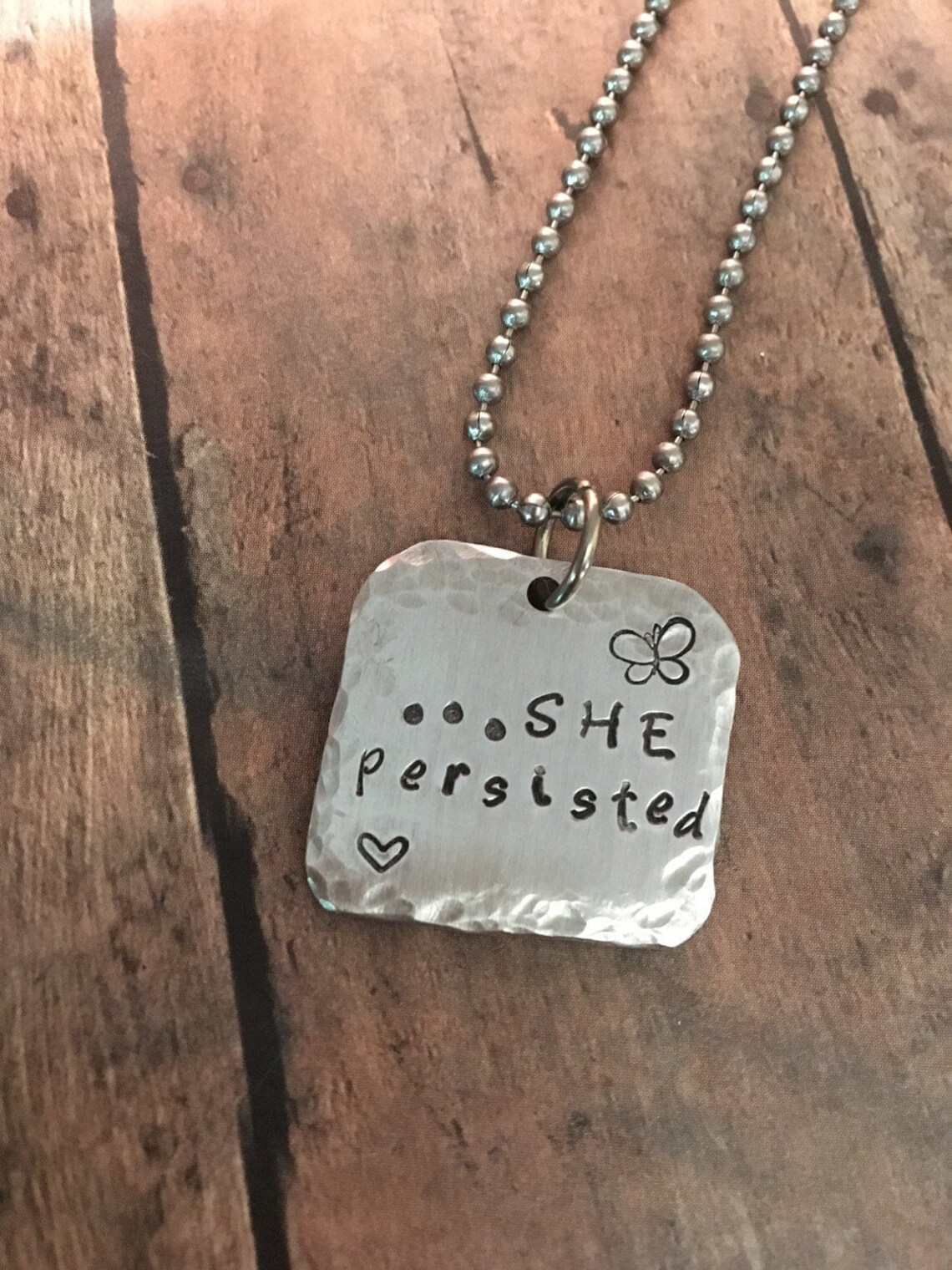 She Persisted Necklace Nevertheless She Persisted Persist - Etsy
