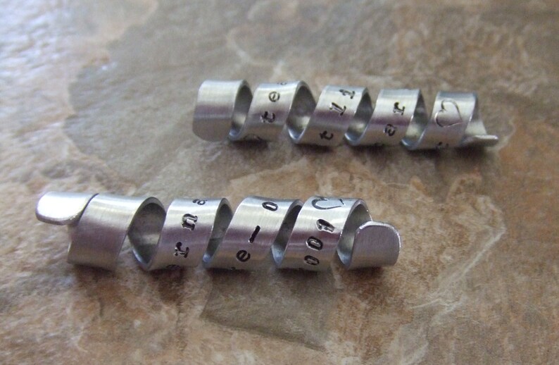 Hidden Message Jewelry Add- On, Handstamped Secret Message Spiral, Add ...