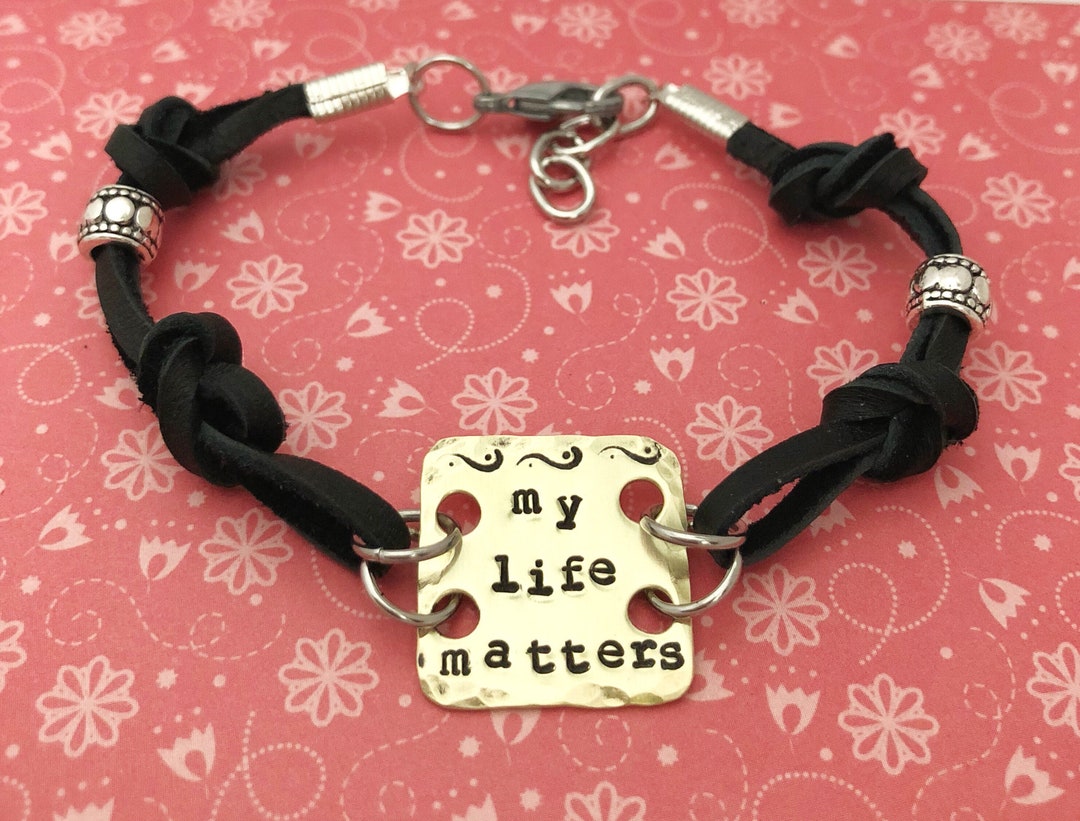 My Life Matters Bracelet, Lives Matter, Recovery Gift, Inspirational ...