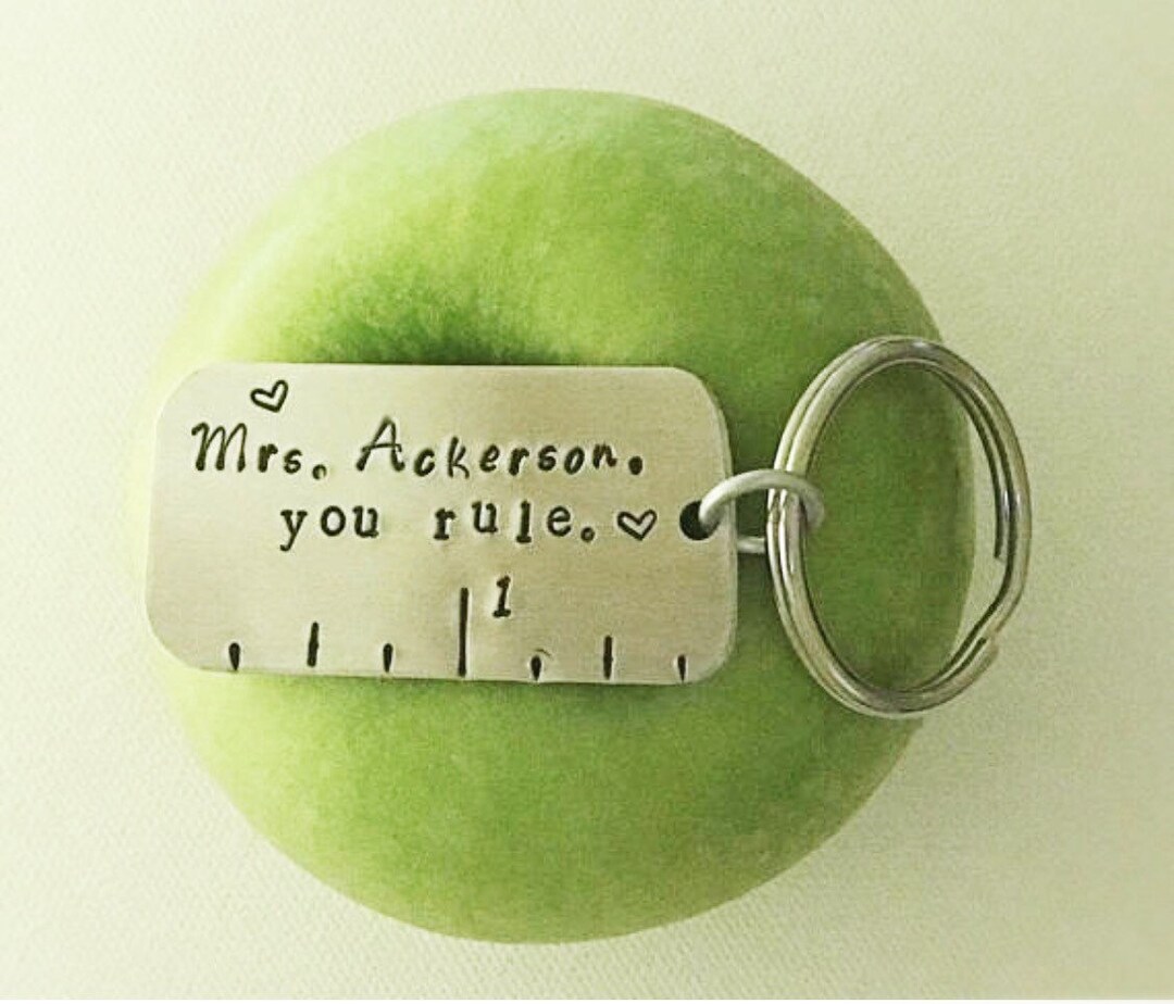 Personalized Teacher Gift, Teacher Key Ring, Teacher Gift, Teachers ...
