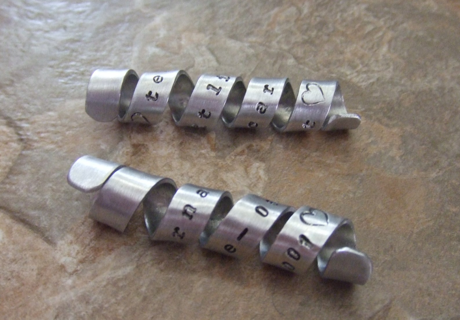 Hidden Message Jewelry Add On Handstamped Secret Message - Etsy