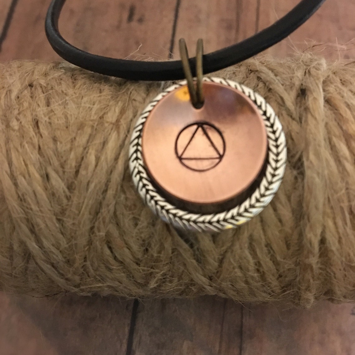Sobriety Necklace Recovery Jewelry Handstamped Copper - Etsy