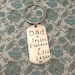 Personalized Dog Tag Necklace, Dad Key Ring, Dad Necklace, Personalized ...