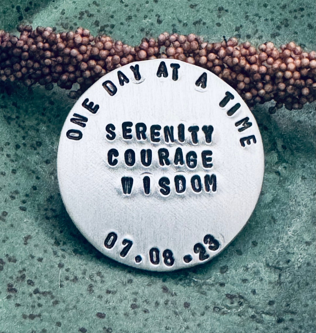 Sobriety Medallion, Sobriety Key Ring, Personalized Sobriety Key Ring ...