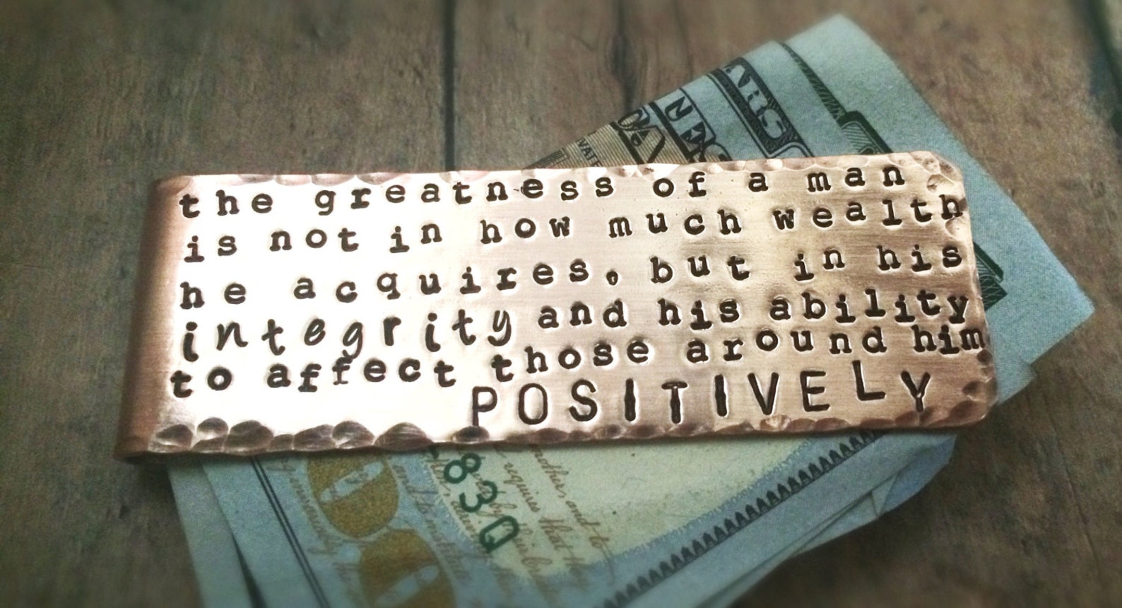 Money Clip, Personalized Money Clip, Quote Money Clip, Gift for Son ...