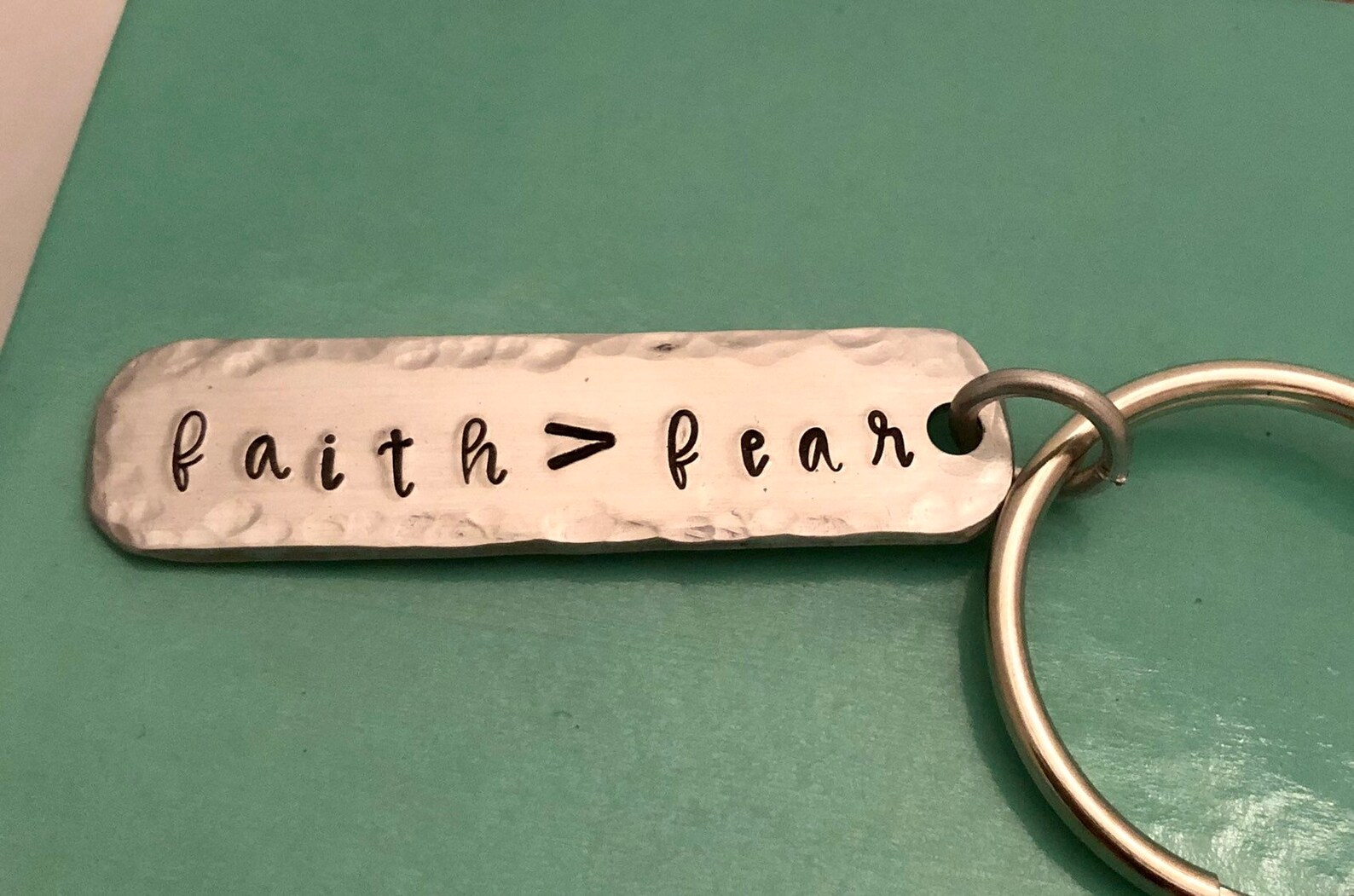 Faith Fear Faith is Greater Than Fear Inspirational Key | Etsy