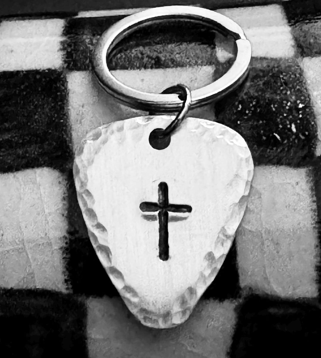 Guitar Pick Key Ring, Cross, Christian Jewelry, Jesus, Baptism ...